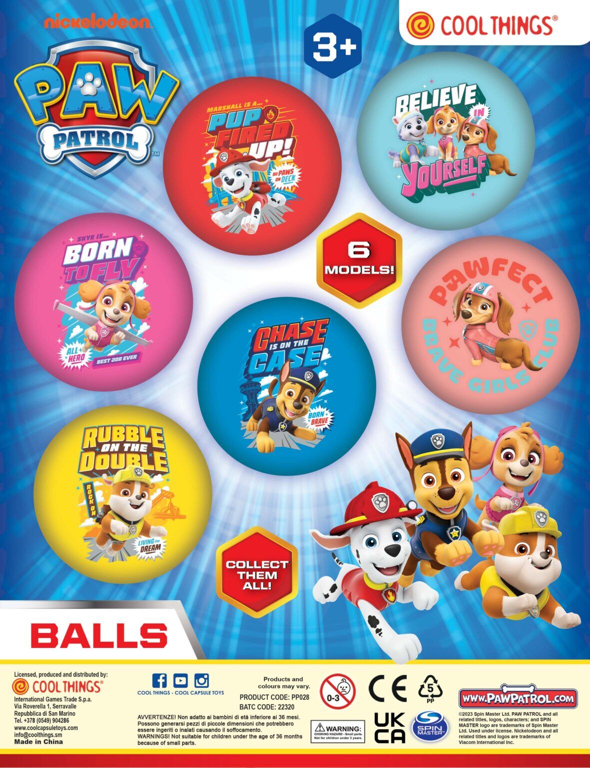Paw Patrol Pu Balls 100 mm – Cool Things